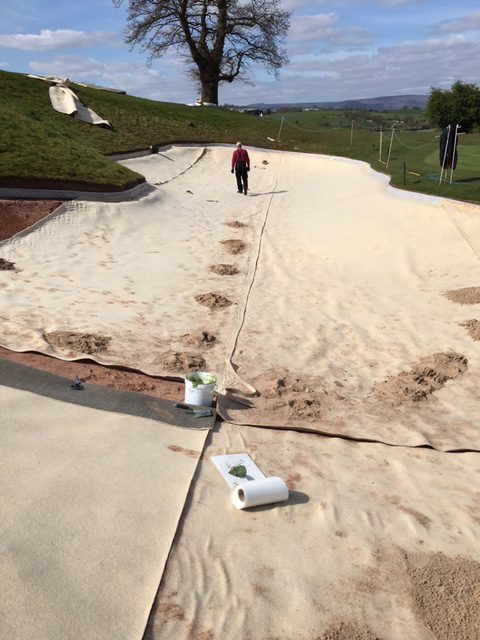 This is what heavy rainfall can do to a bunker | GreenKeeping Magazine