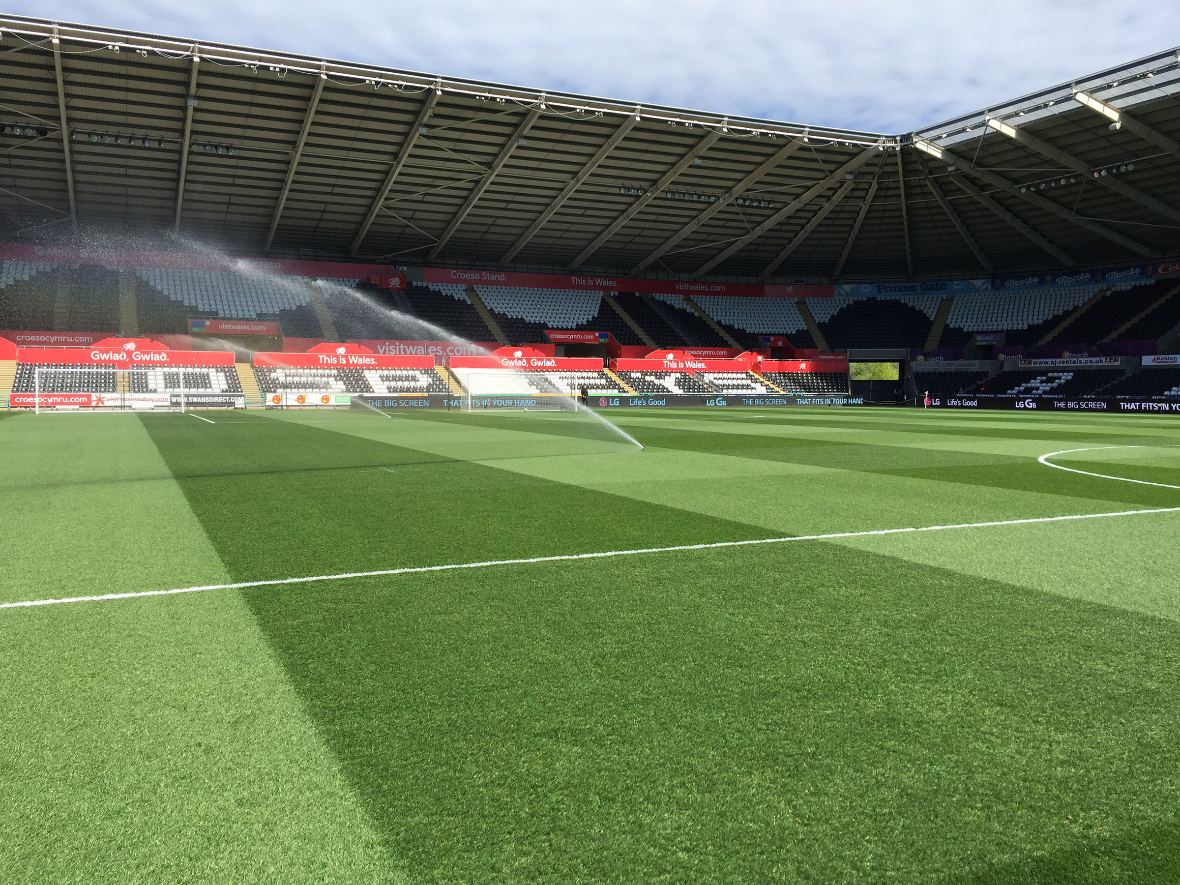 Liberty Stadium Swansea happy with Johnsons Sports Seed | GreenKeeping ...